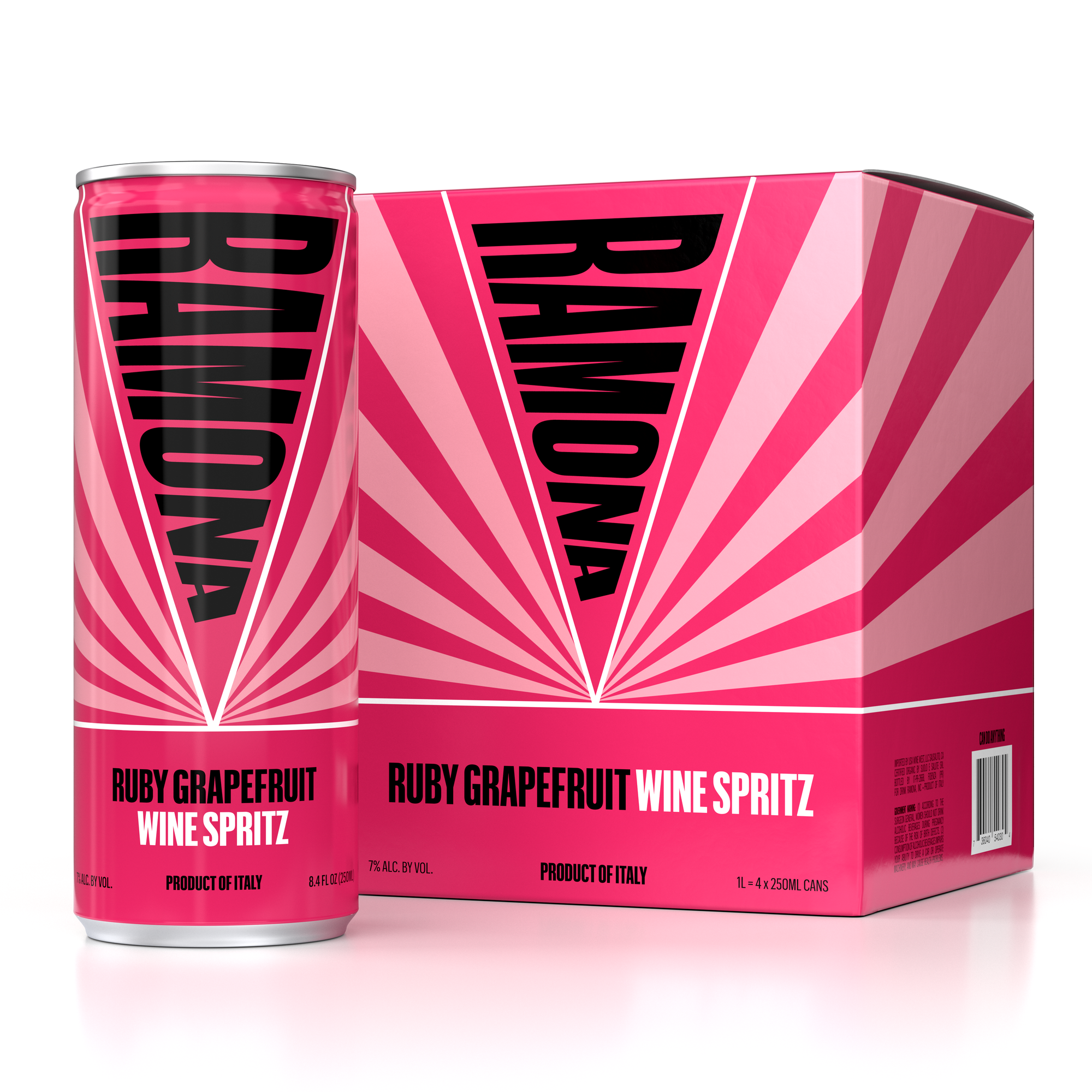 RAMONA Organic Ruby Grapefruit Wine Spritz (4-Pack)