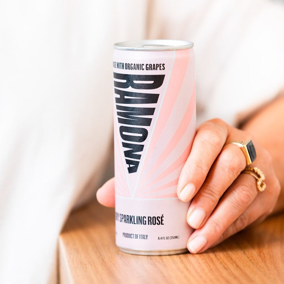 RAMONA Organic Dry Sparkling Rosé (4-Pack)